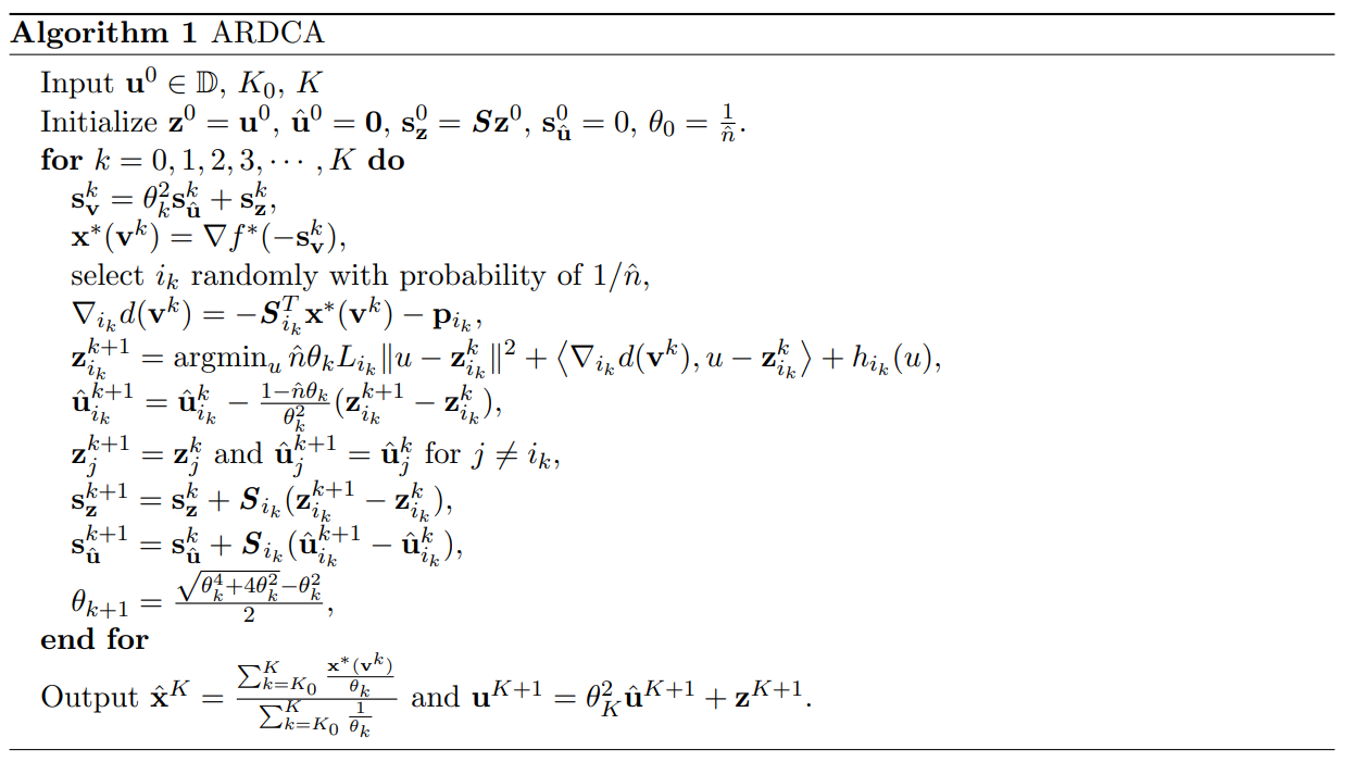 On The Complexity Analysis Of The Primal Solutions For The Accelerated Randomized Dual